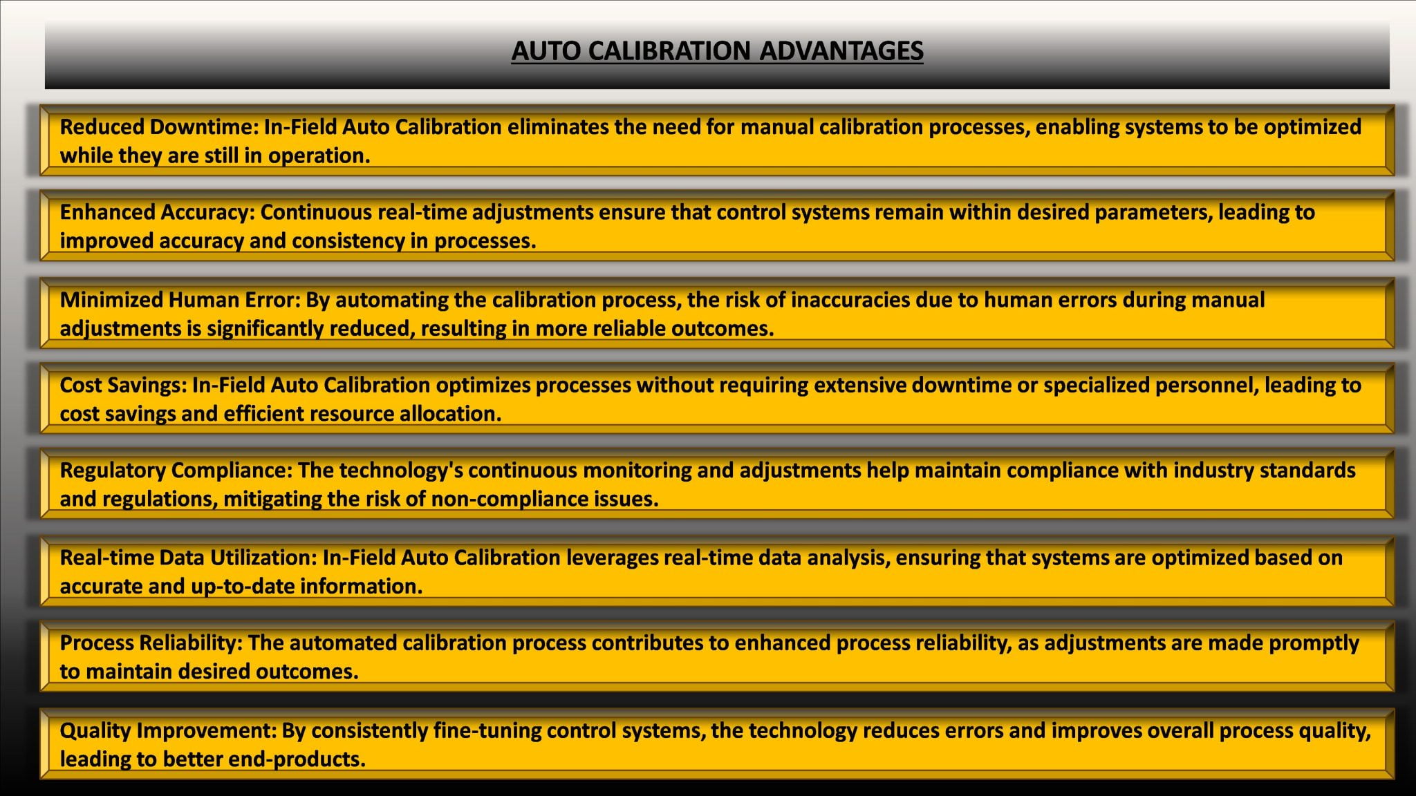 Auto Calibration - Achieve Precise and Accurate Measurements